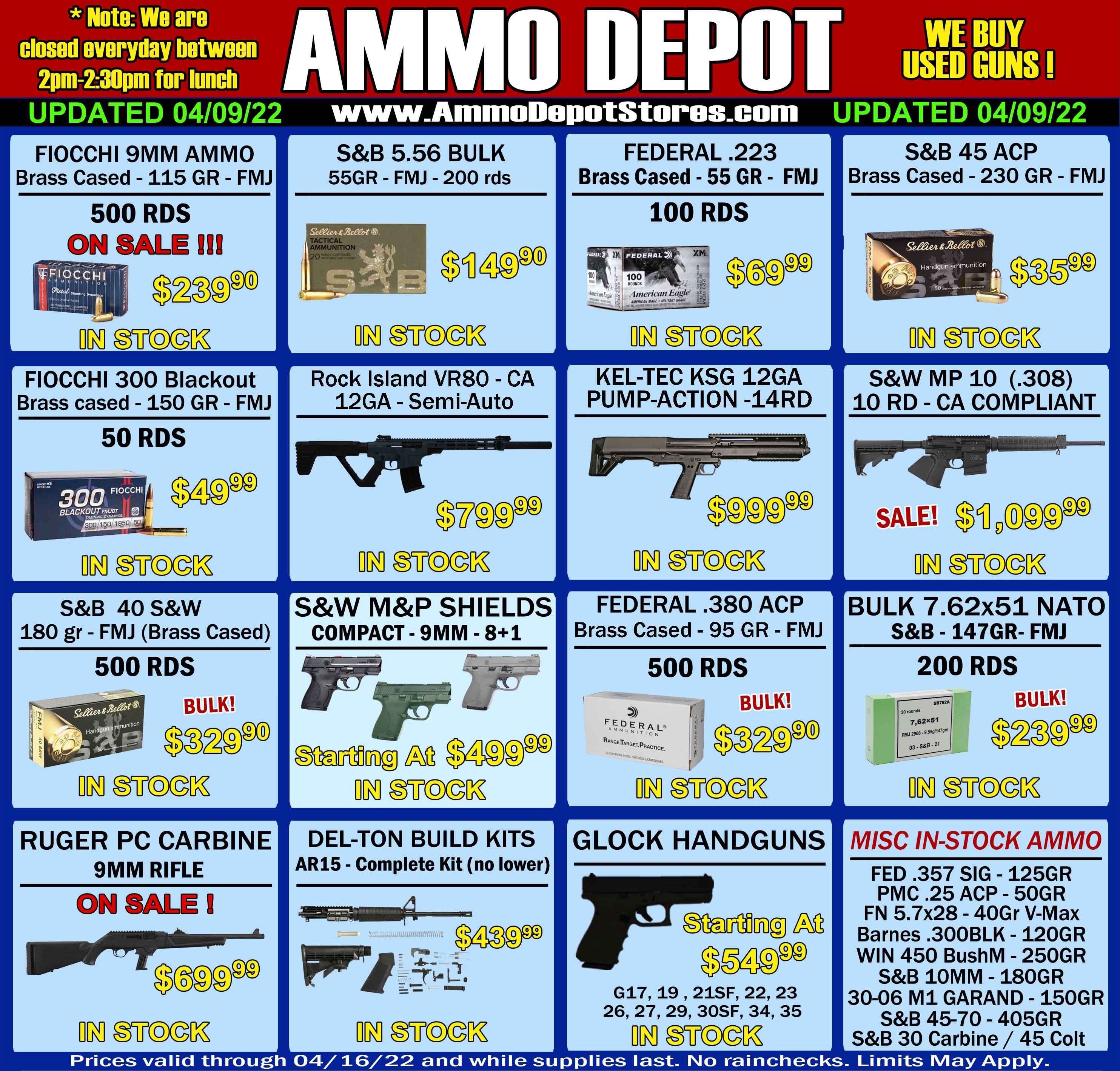 Specials | Ammo Depot