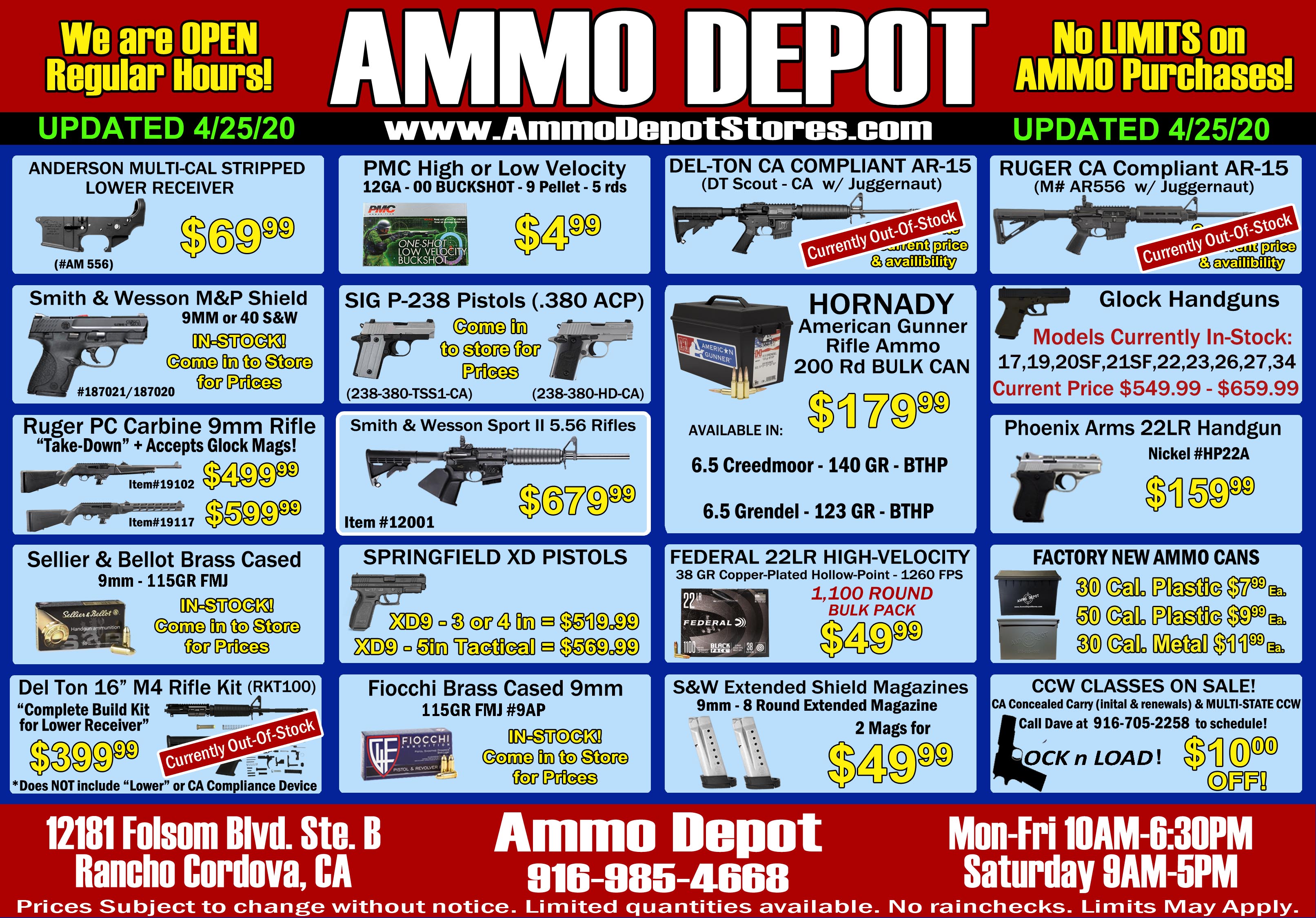 Specials | Ammo Depot