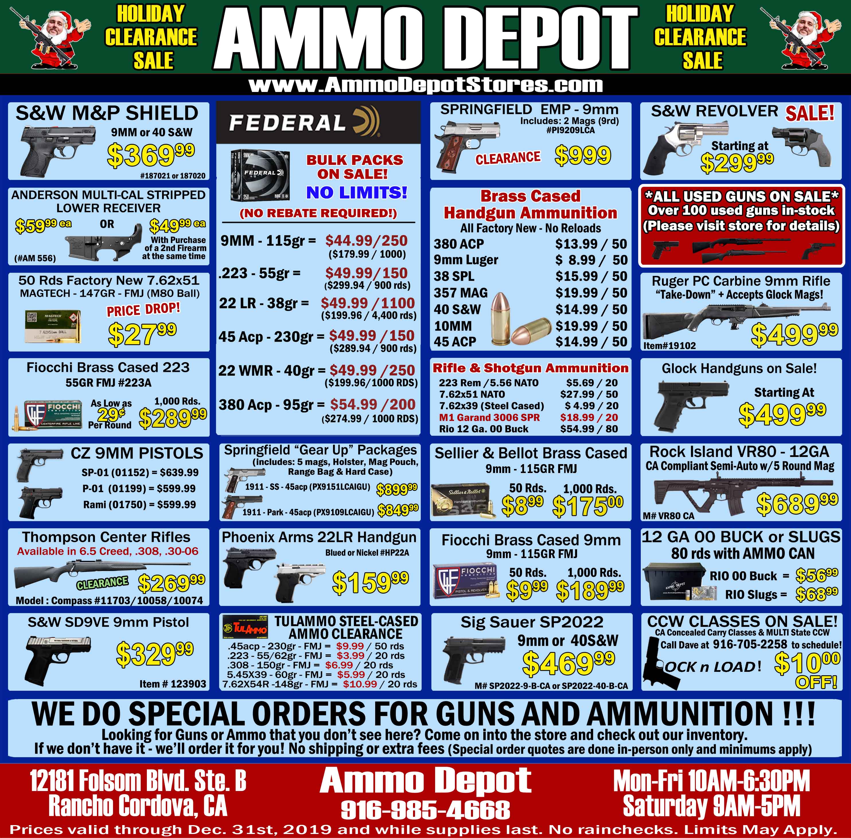 Specials | Ammo Depot